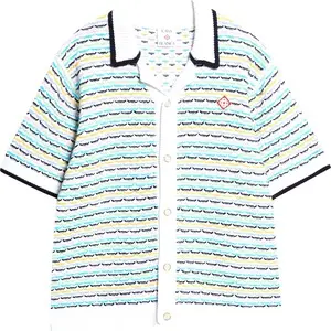 Casablanca Stripe Reverse Jacquard Sweater - Cotton