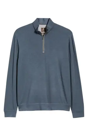 Johnnie-o Tahoe Quarter Zip Pullover - Navy