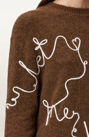 ALLSAINTS Unwind Jumper Crewneck Sweater - Caramel Brown