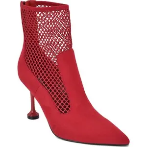 Nine West Goane Fishnet Pointed Toe Ankle Bootie Mre01
