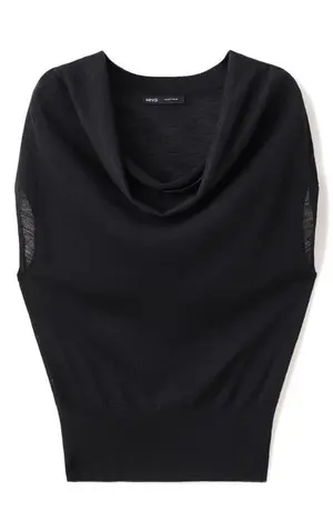Mango Draped Neck Sweater