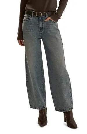 FAVORITE DAUGHTER The Mercer Mid Rise Easy Straight Leg Jeans