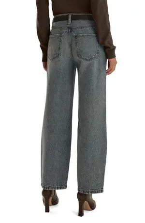 FAVORITE DAUGHTER The Mercer Mid Rise Easy Straight Leg Jeans