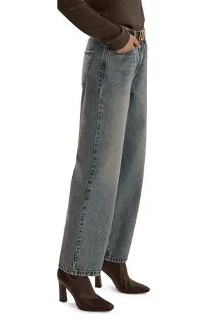 FAVORITE DAUGHTER The Mercer Mid Rise Easy Straight Leg Jeans
