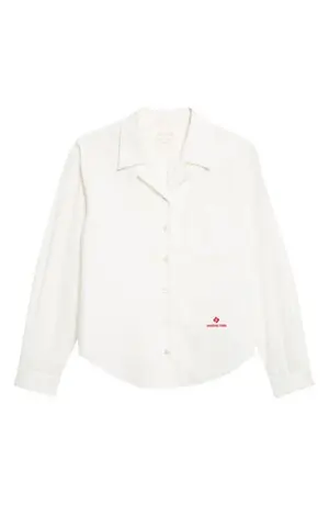 SHUSHU/TONG Open Collar Cotton Button-up Shirt