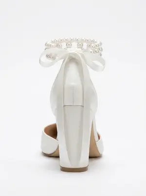 PROLOGUE SHOES Elisa Block Heel Bridal Pump