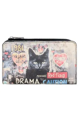 Desigual Medium Printed Zip Around Wallet
