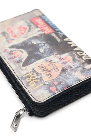 Desigual Medium Printed Zip Around Wallet