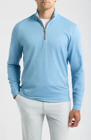 Johnnie-o Quarter Zip Pullover - Carbon Fiber