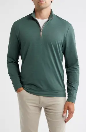 Johnnie-o Quarter Zip Pullover - Evergreen