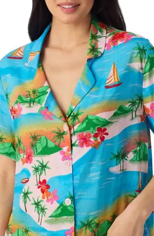ROOM SERVICE Print Short Pajamas