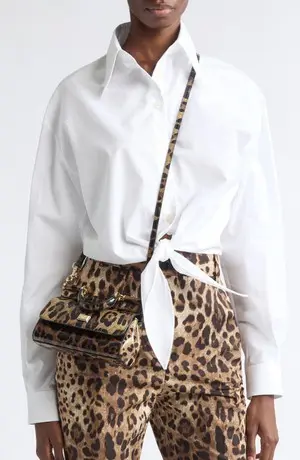 Dolce & Gabbana Mini Sicily Leather Top Handle Bag
