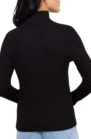 Karen Kane Ribbed Turtleneck Top