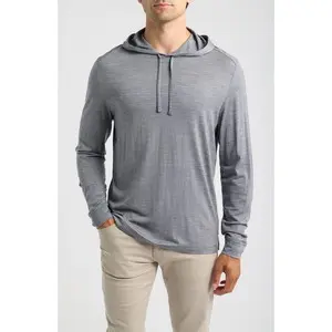 Johnnie-o Merino Wool Hoodie - Carbon