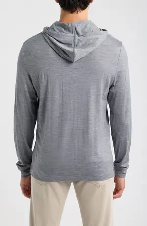 Johnnie-o Merino Wool Hoodie - Carbon