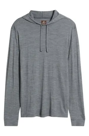 Johnnie-o Merino Wool Hoodie - Carbon