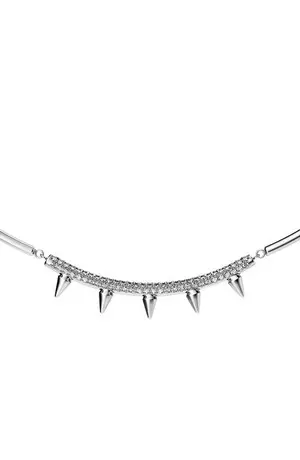 DIESEL® Pavé Cubic Zirconia Spike Chain Necklace