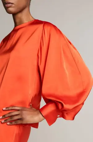Vince Tie Back Satin Top