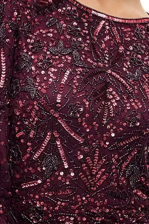 MARYISA Modest Embellished Sequins Gown
