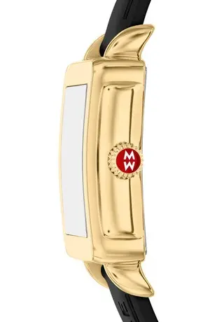 Michele Deco Sport Mid Quartz Watch With Silicone Strap