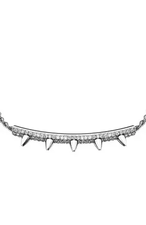 DIESEL® Spike Pavé Id Chain Bracelet