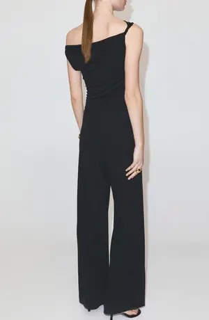Mango Draped Asymmetrical Jumpsuit