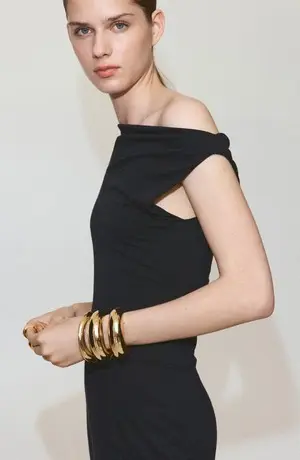 Mango Draped Asymmetrical Jumpsuit