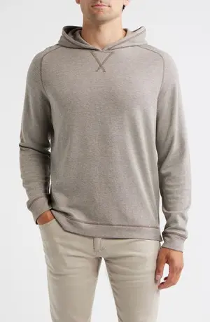 Johnnie-o Cotton Blend Hoodie - Coffee