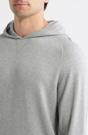 Johnnie-o Cotton Blend Hoodie - Light Gray