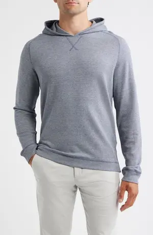 Johnnie-o Cotton Blend Hoodie - Navy