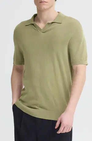 CASUAL FRIDAY Johnny Collar Cotton Polo