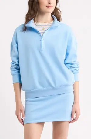 Bp. Half Zip Sweatshirt - Blue Placid