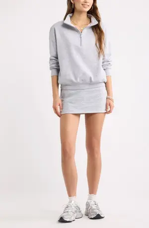 Bp. Half Zip Sweatshirt - Grey Soft Heather
