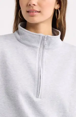 Bp. Half Zip Sweatshirt - Grey Soft Heather
