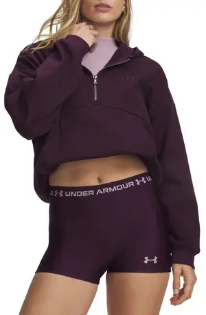 Under Armour Fleece Half Zip Hoodie - 526 Purple Echo