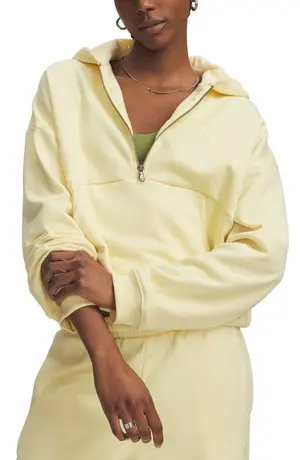 Under Armour Fleece Half Zip Hoodie - Pale Lemon