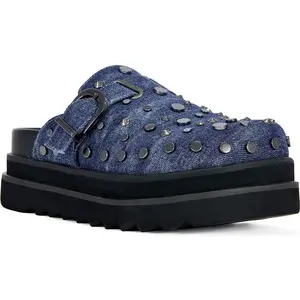 AZALEA WANG Billie Platform Mule Denim