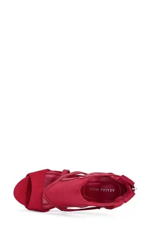 AZALEA WANG Strappy Wedge Sandals