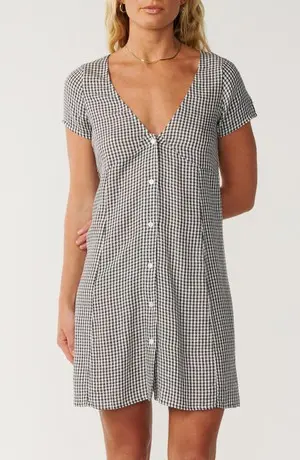 Rip Curl Vibe Check Minidress - Black/off White