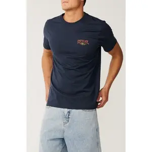 Rip Curl Air Shred Cotton Graphic T-shirt - Dark Navy