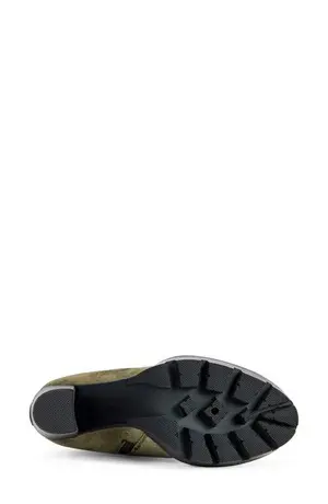 AZALEA WANG Lace-up Block Heel Bootie