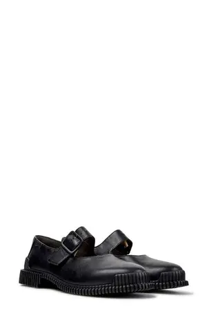 Camper Pix Mary Jane Flat - Black