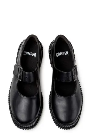 Camper Pix Mary Jane Flat - Black