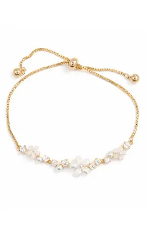 LA MENO Flora Slider Bracelet - Gold