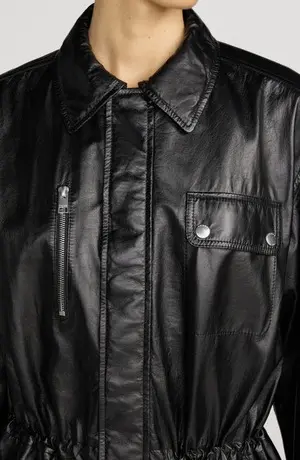 FRAME The Leather Safari Jacket