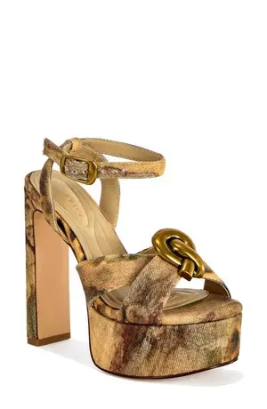 AZALEA WANG Uma Block Heel Sandals