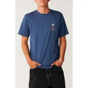Rip Curl Pacific Rinse Cotton Graphic T-shirt - Light Navy