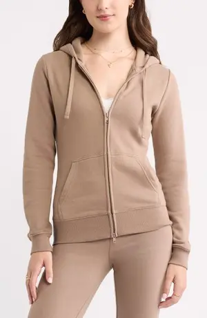 Bp. Slim Fit Zip Hoodie - Brown Trail