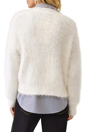 Karen Kane Open Front Fuzzy Knit Cardigan