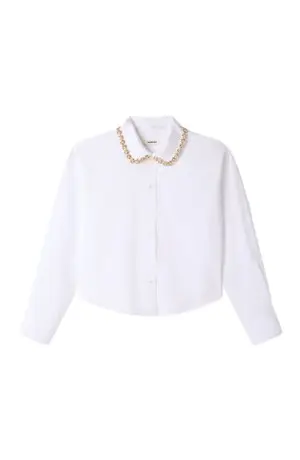 Sandro Jewel Collar Shirt
